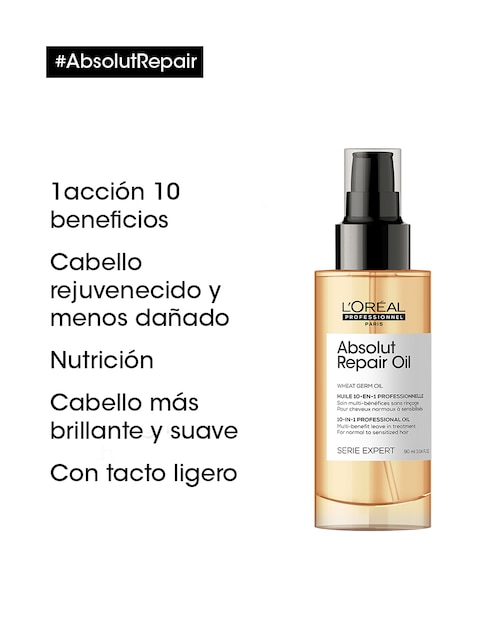 Suero hidratante para cabello dañado L'Oreal Professionnel Absolut ...