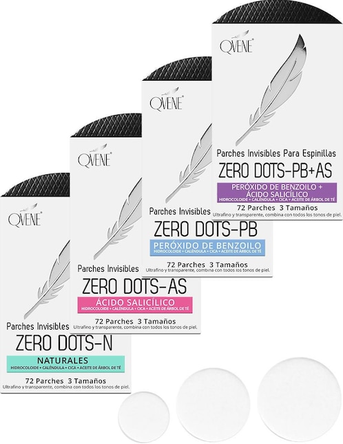 Parches para rostro zero dots Qvene 1