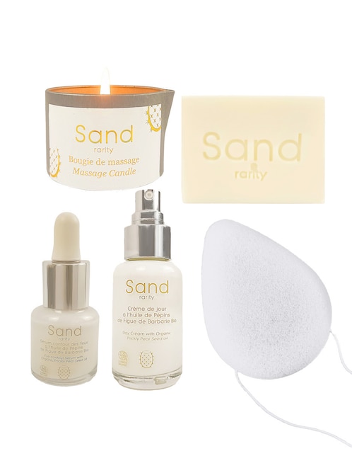 Kit tratamiento facial y corporal reafirmante antiedad Sand Rarity 1